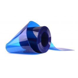 Blue Transparent PVC strip rolls | PVC Strip UK